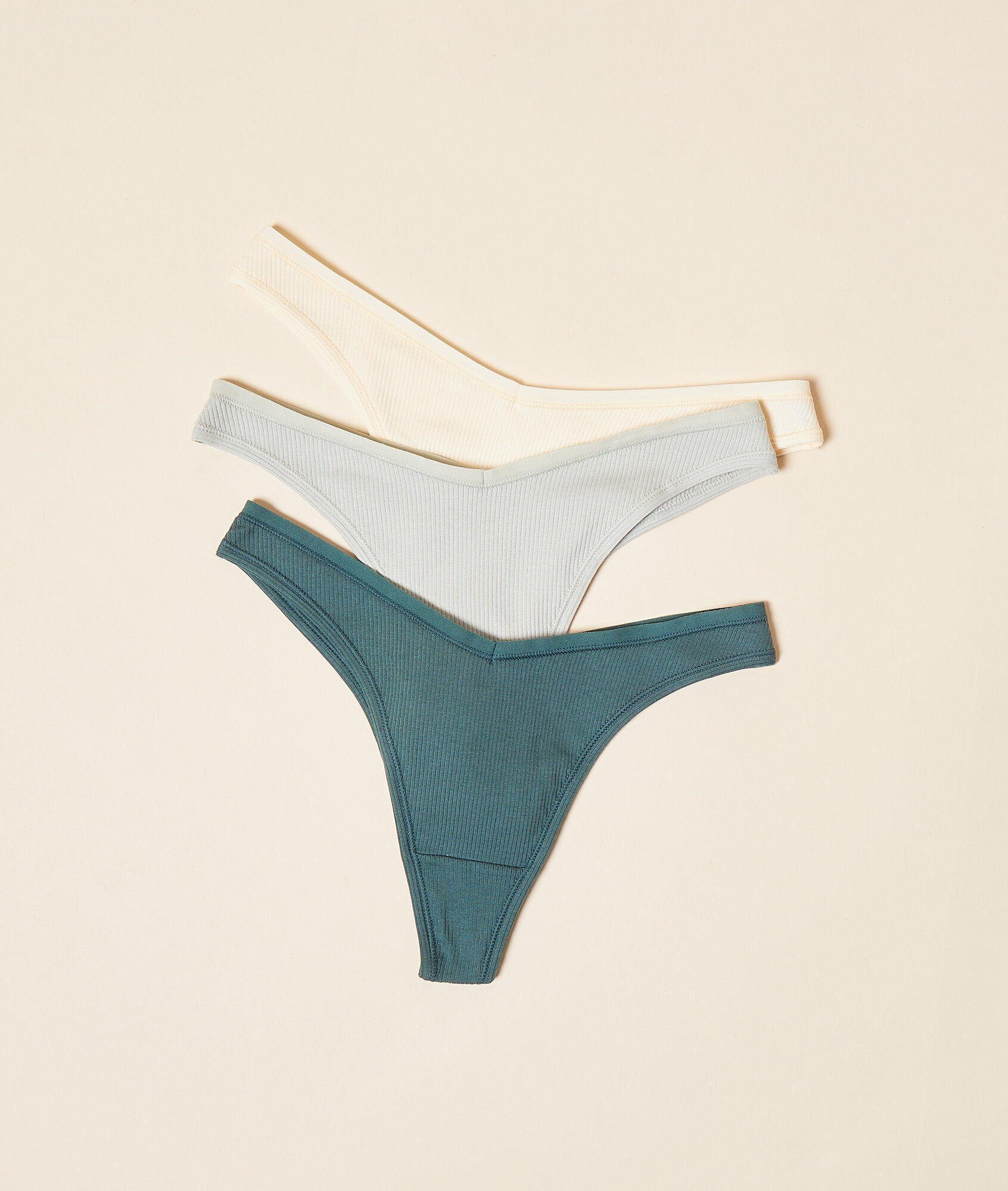 Lot de 3 tangas JOHN VERT - ETAM