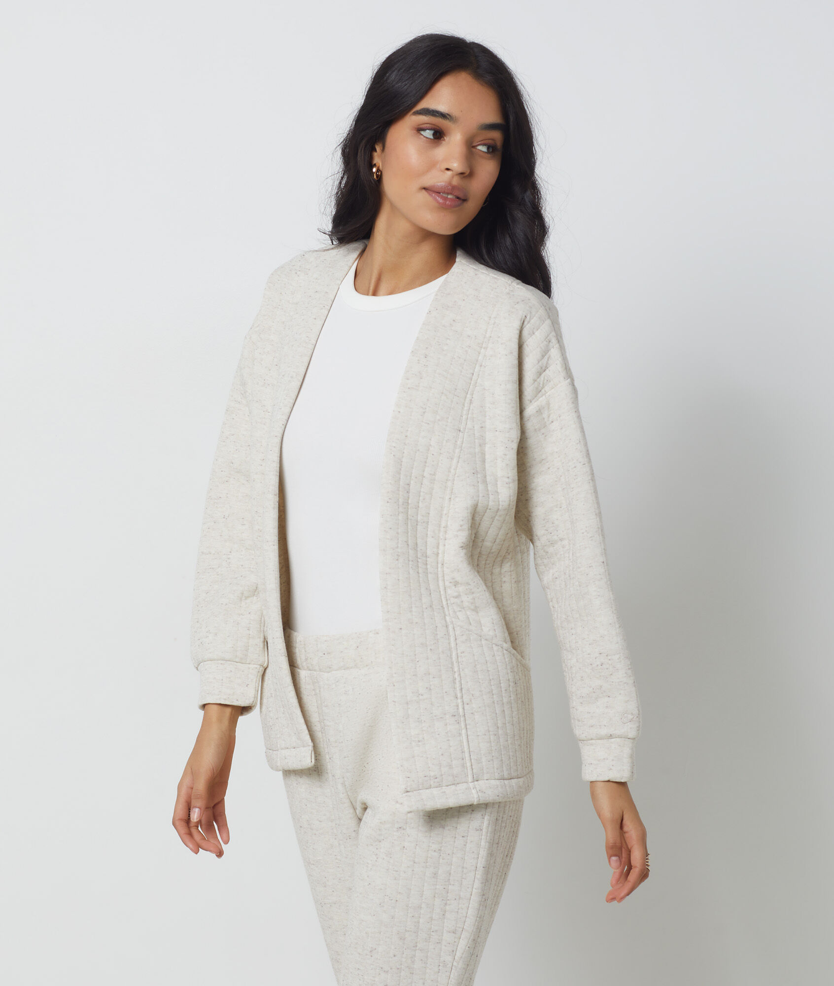 Gilet molletonné ENOHA BEIGE - ETAM